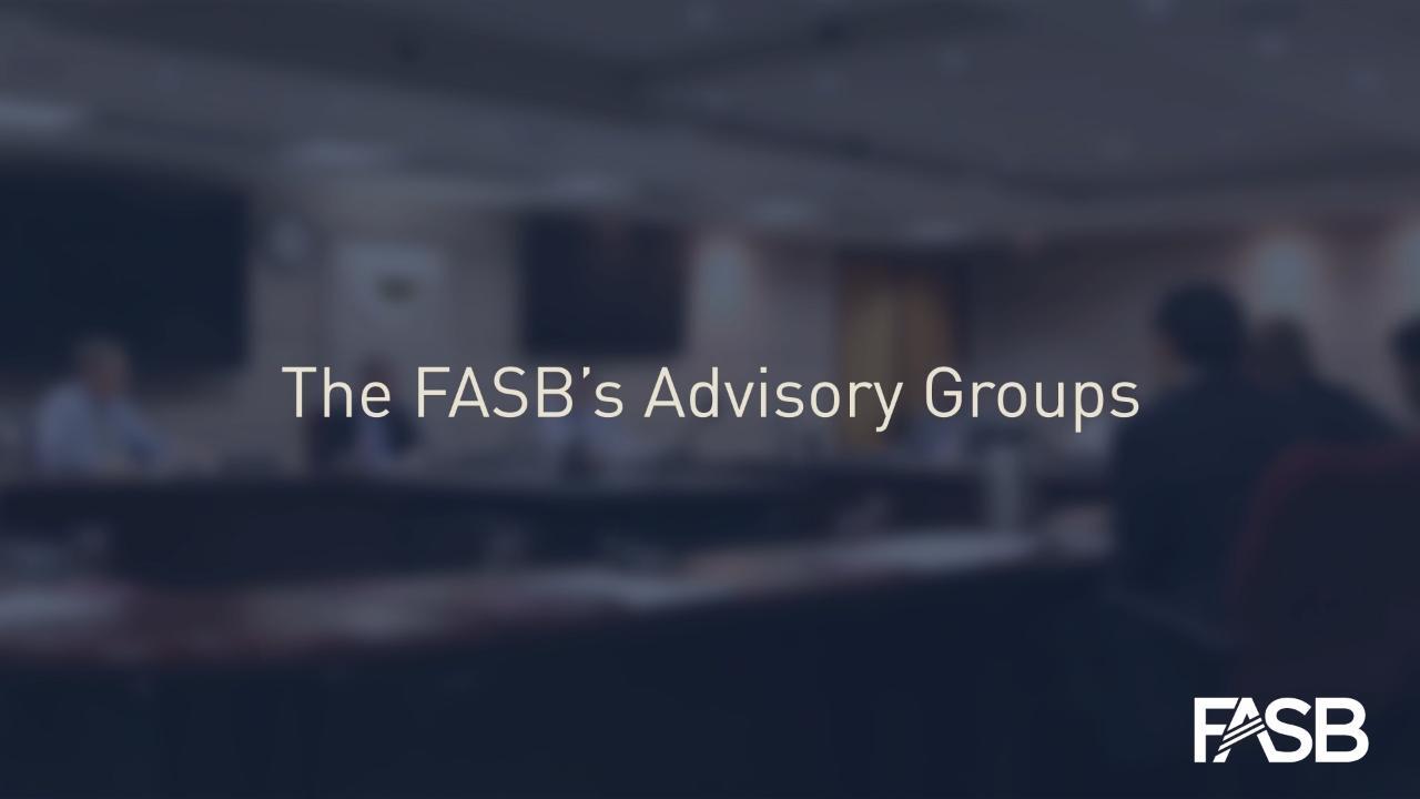 The FASB's Advisory Groups